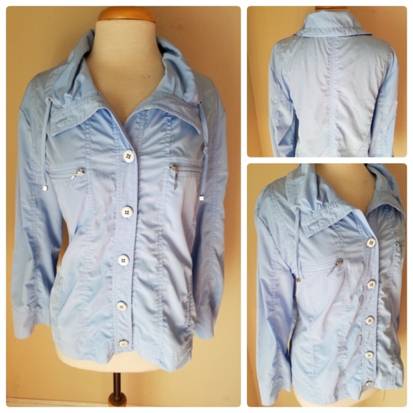 Tan Jay | Jackets & Coats | Tanjay Periwinkle Windbreaker Rain Jacket ...